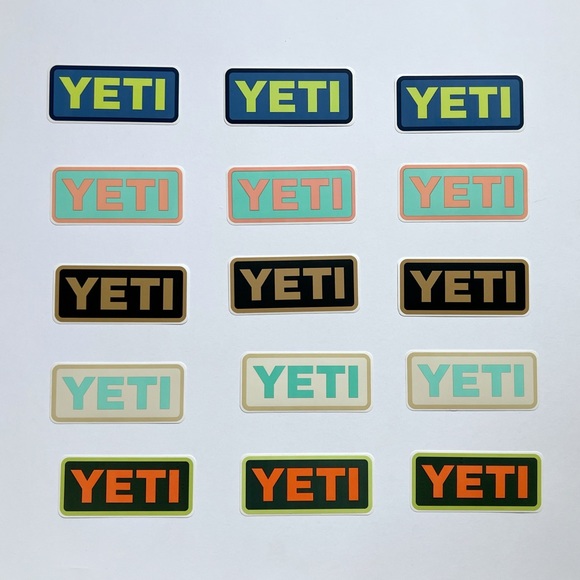 Yeti | Other | 9 Yeti Stickers | Poshmark